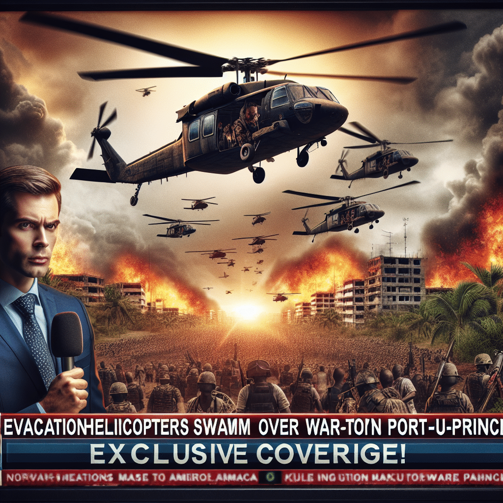Evacuation Helicopters Swarm Over War-Torn Port-au-Prince - Exclusive ...