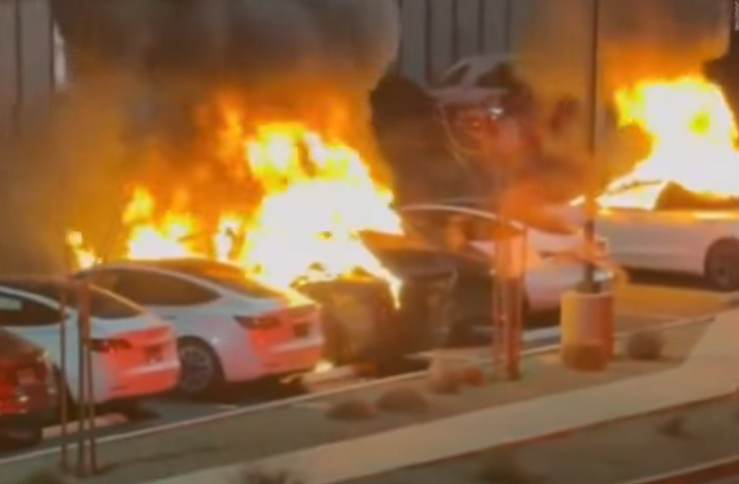 Tesla facility targeted in arson attack - Absolute News