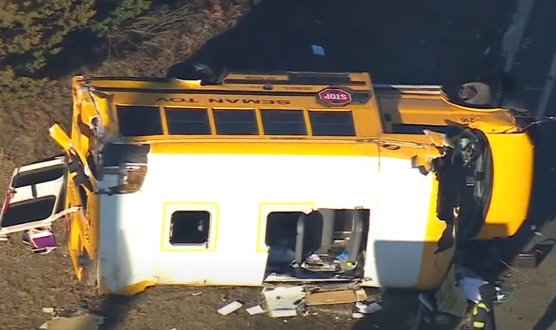 Five people seriously injured in violent school bus crash - Absolute News